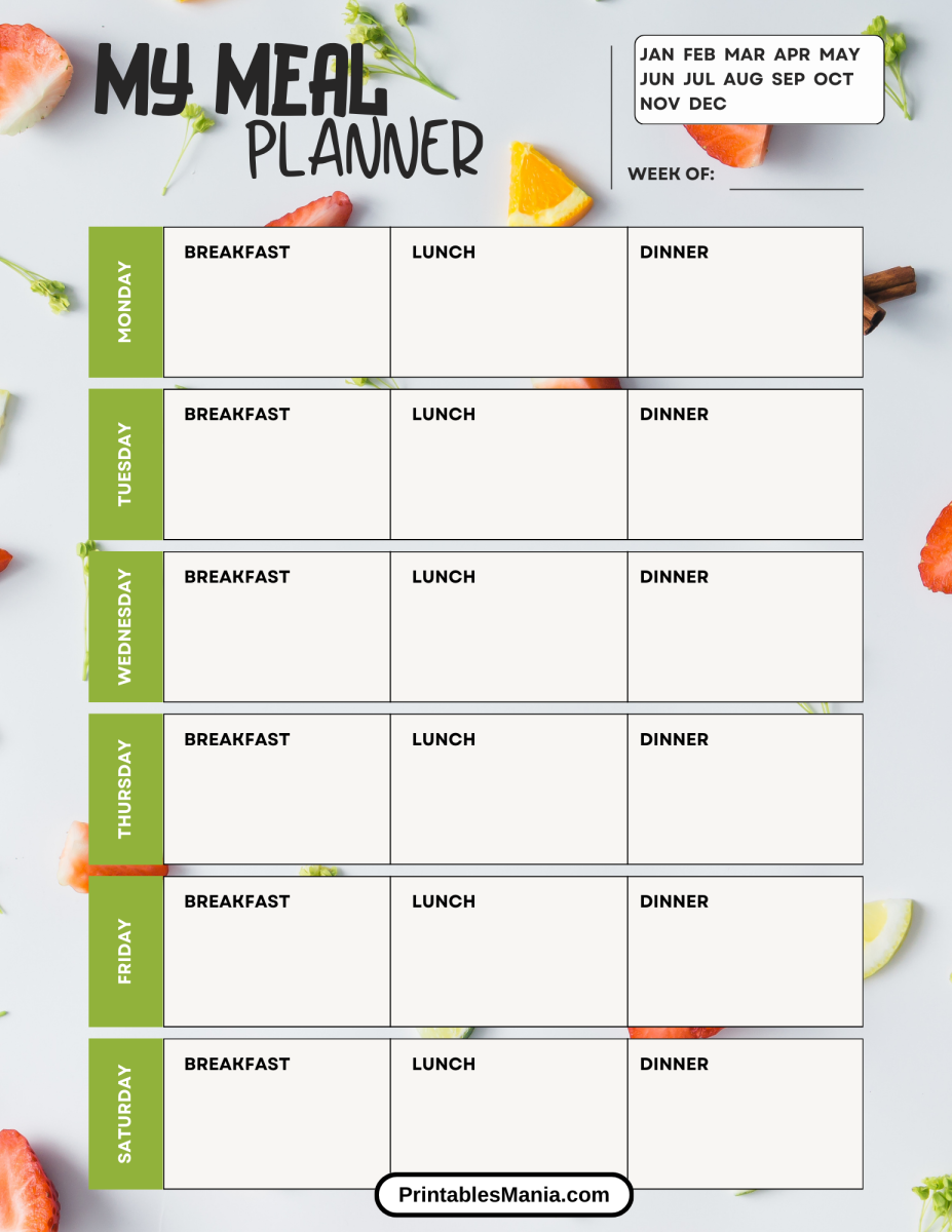 Free Printable Meal Planner PDF - Printables Mania