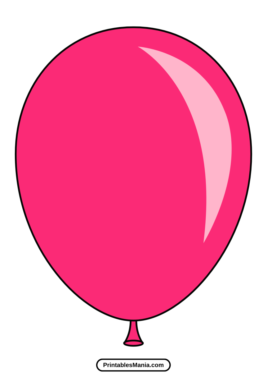 Balloons Template Printable - Printables Mania