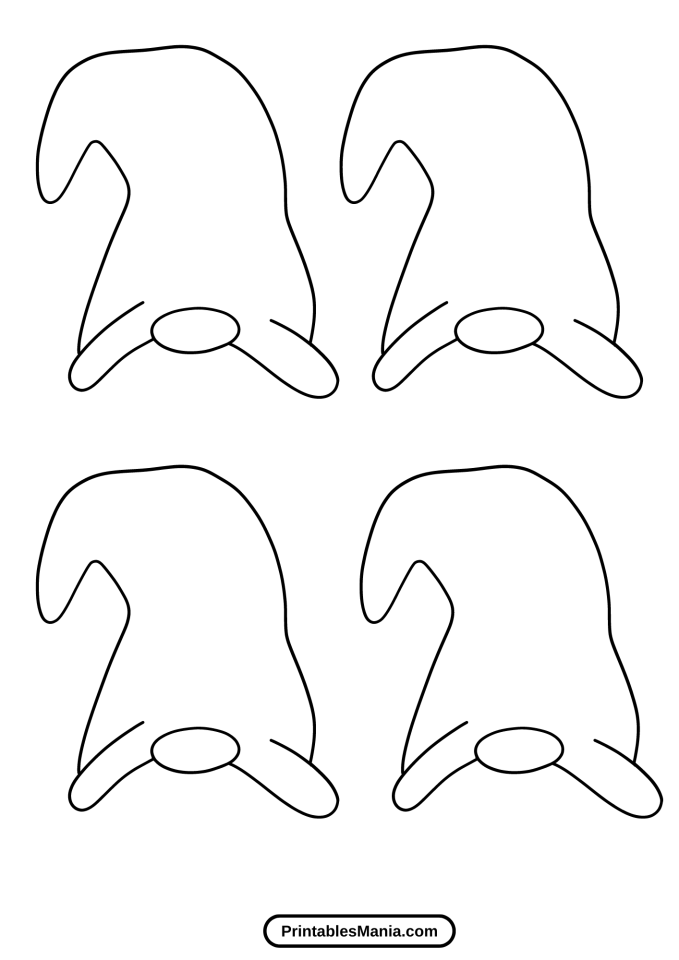 Printable Gnome Template - Printables Mania
