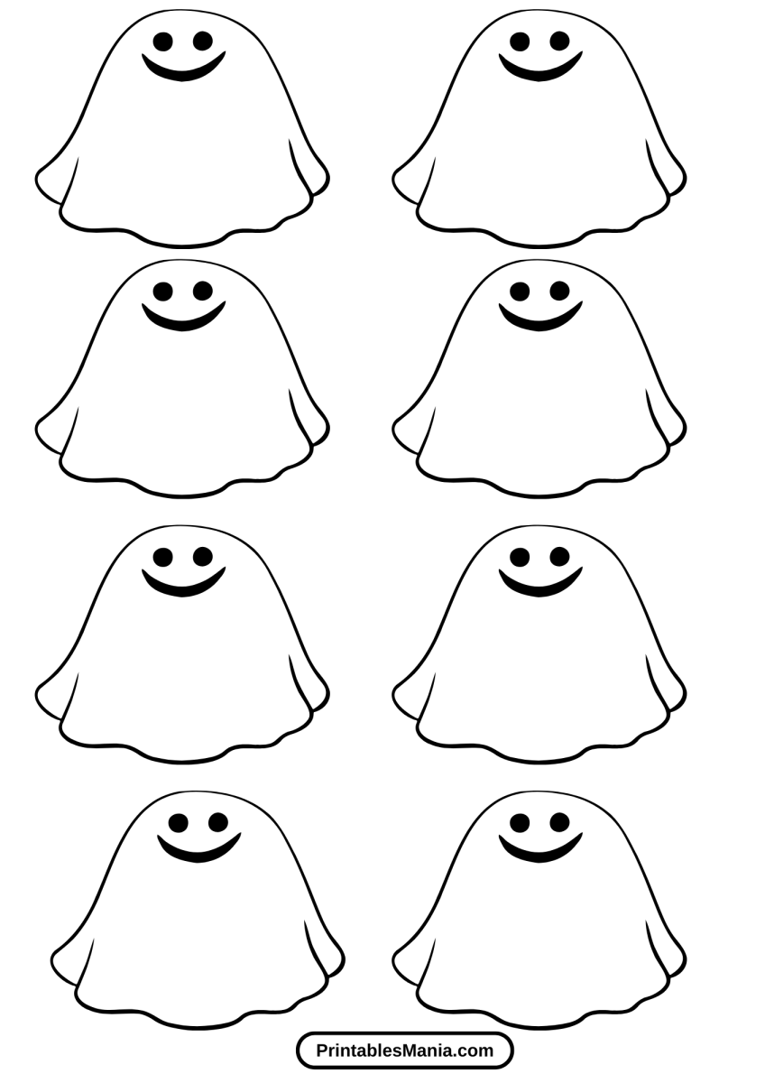 Ghost Template Printable - Printables Mania