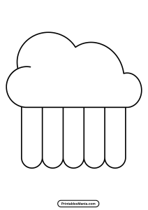 Cloud Printable Template - Printables Mania