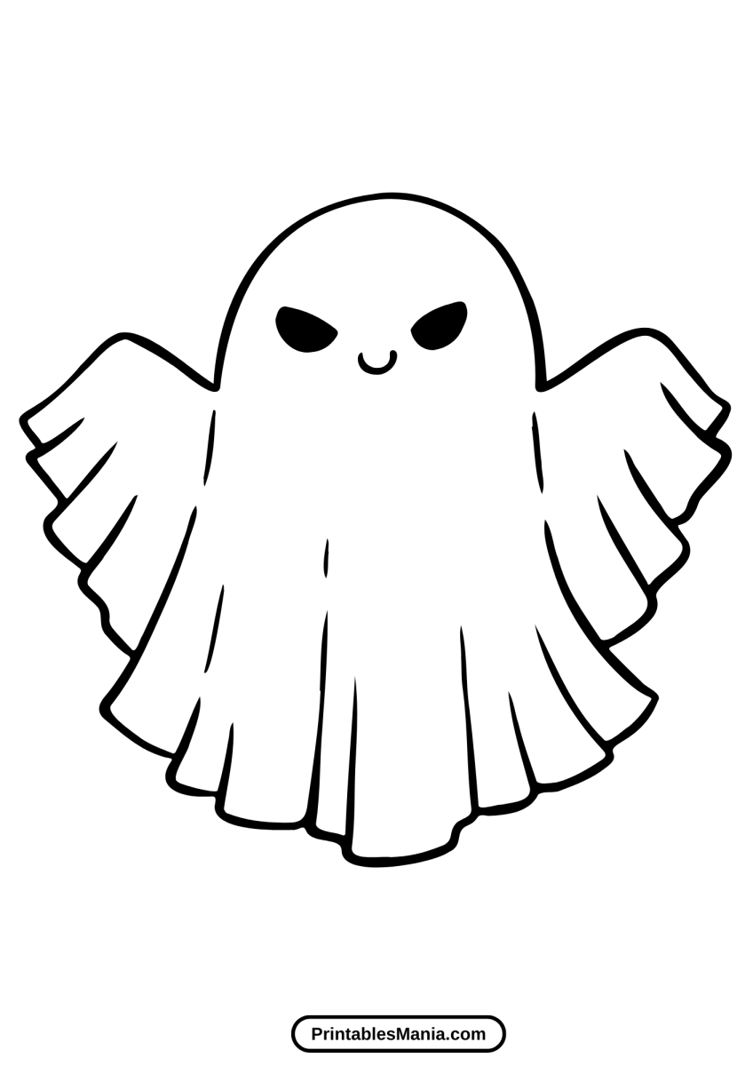 Ghost Template Printable - Printables Mania