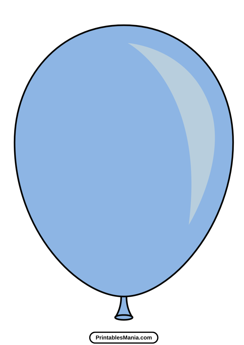 Balloons Template Printable - Printables Mania