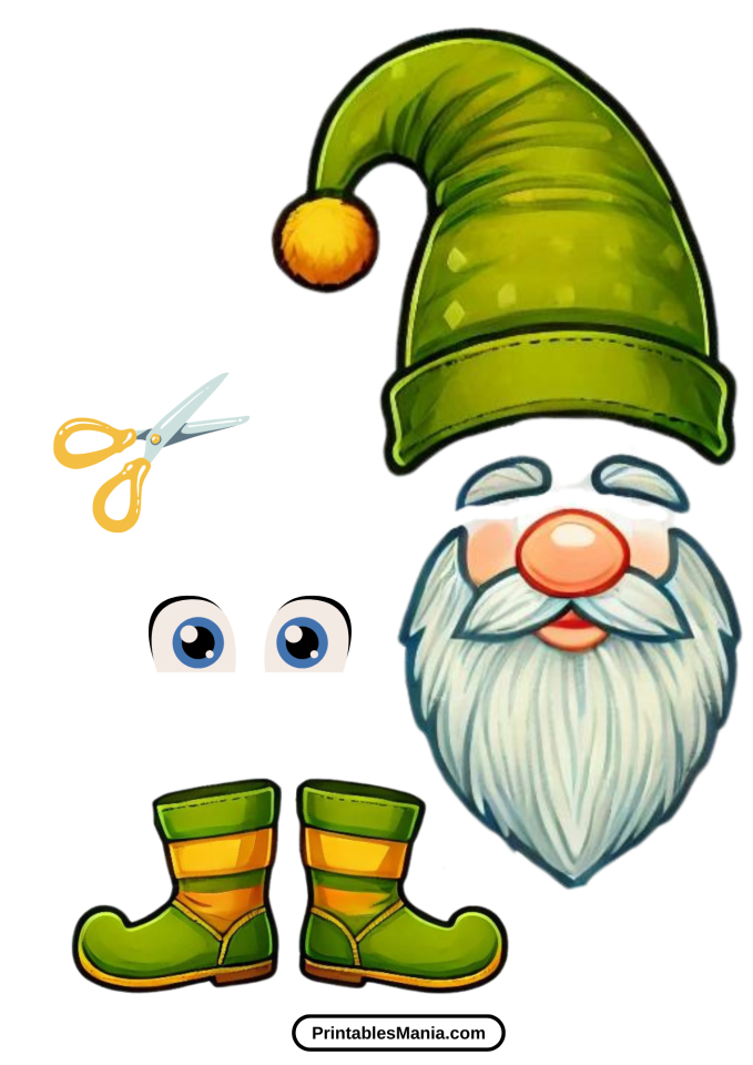 Printable Gnome Template - Printables Mania