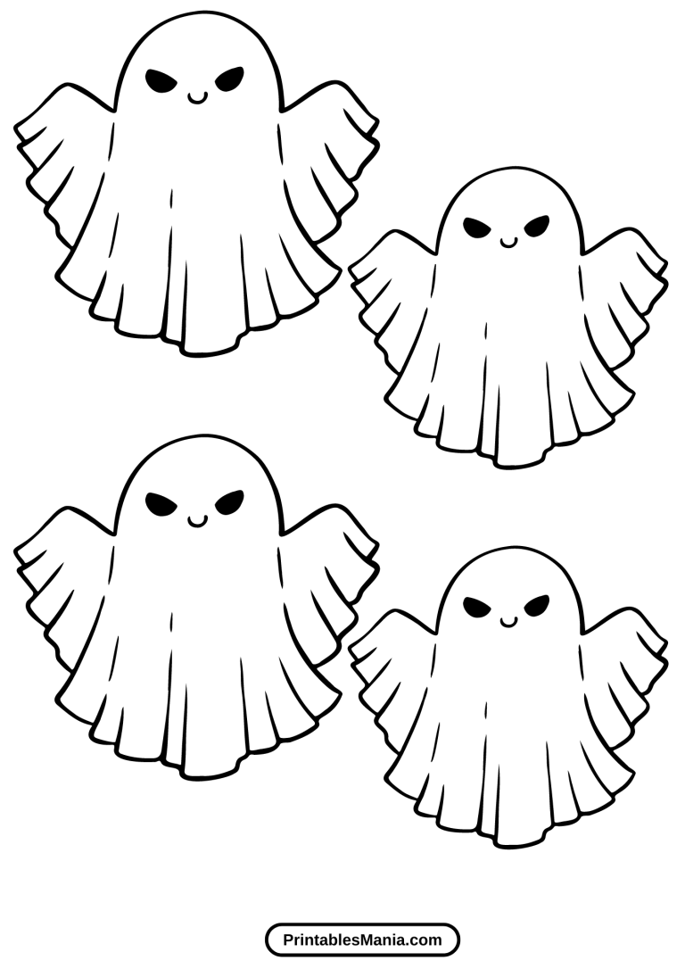 Ghost Template Printable - Printables Mania