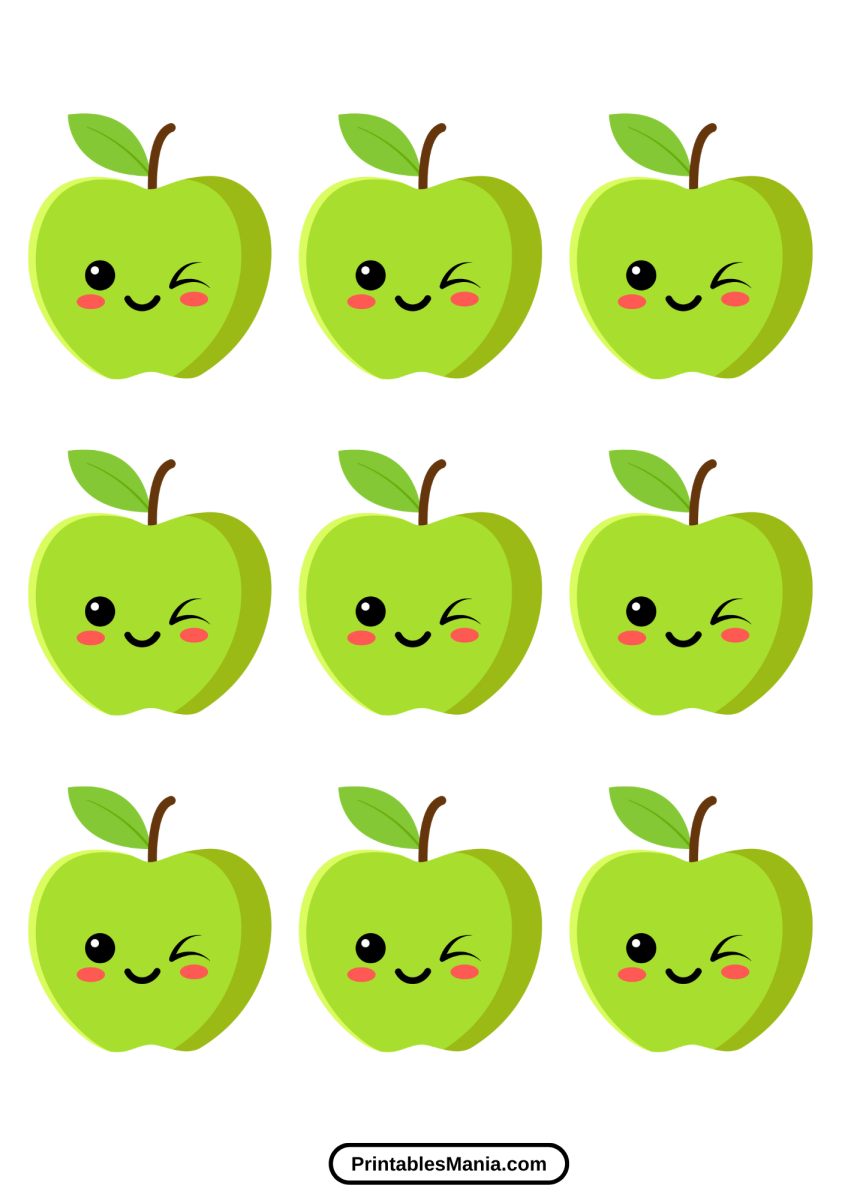 Apple Template Printable - Printables Mania