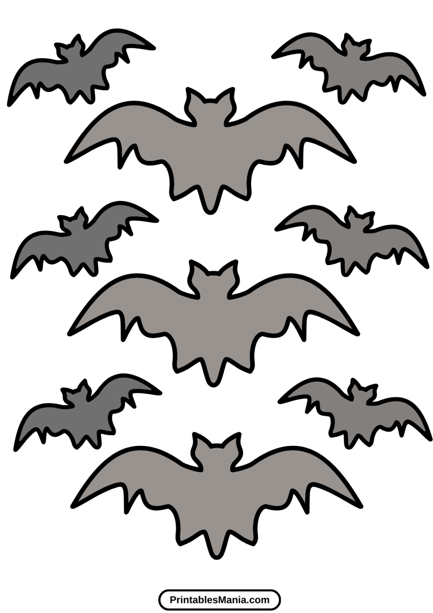 Bat Template Printable - Printables Mania