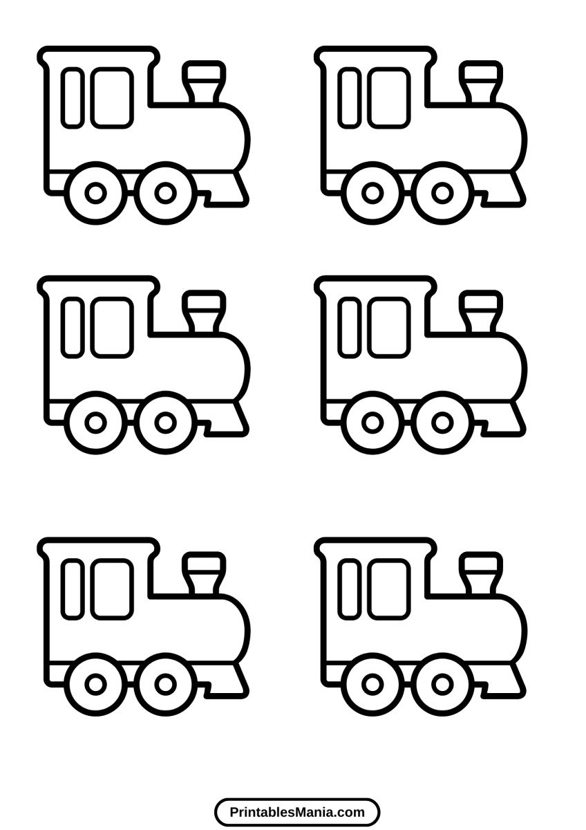 Train Printable Template - Printables Mania
