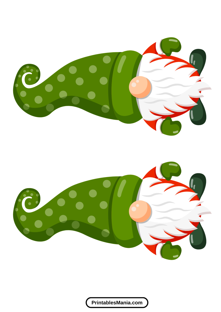 Printable Gnome Template - Printables Mania