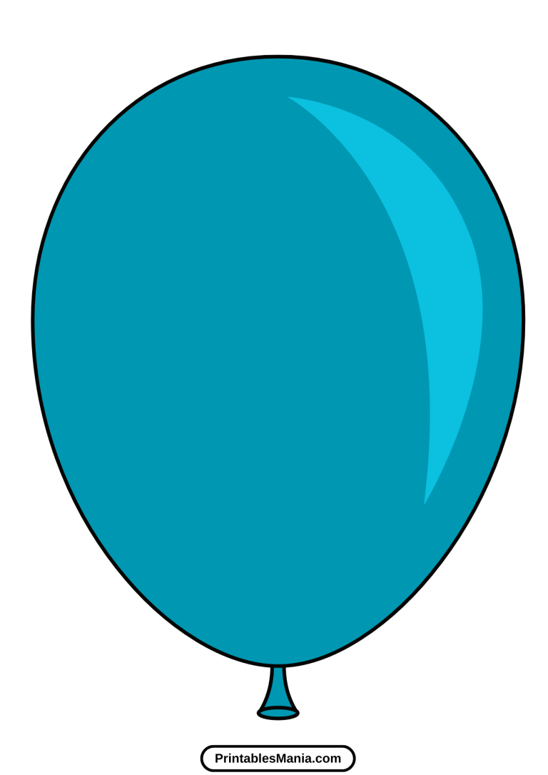 Balloons Template Printable - Printables Mania