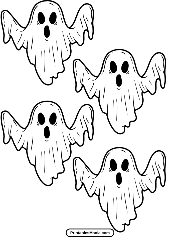 Ghost Template Printable - Printables Mania