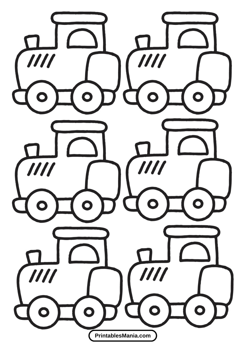 Train Printable Template - Printables Mania