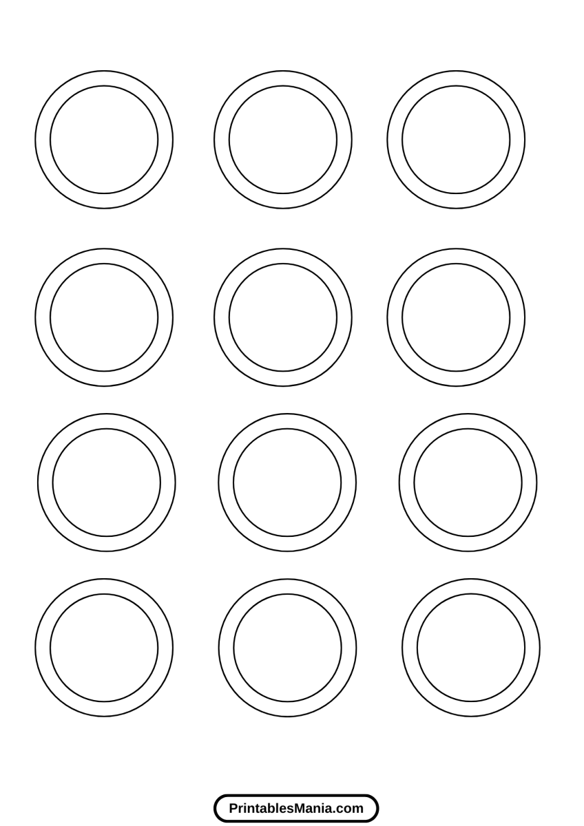 Macaron Template Printable - Printables Mania