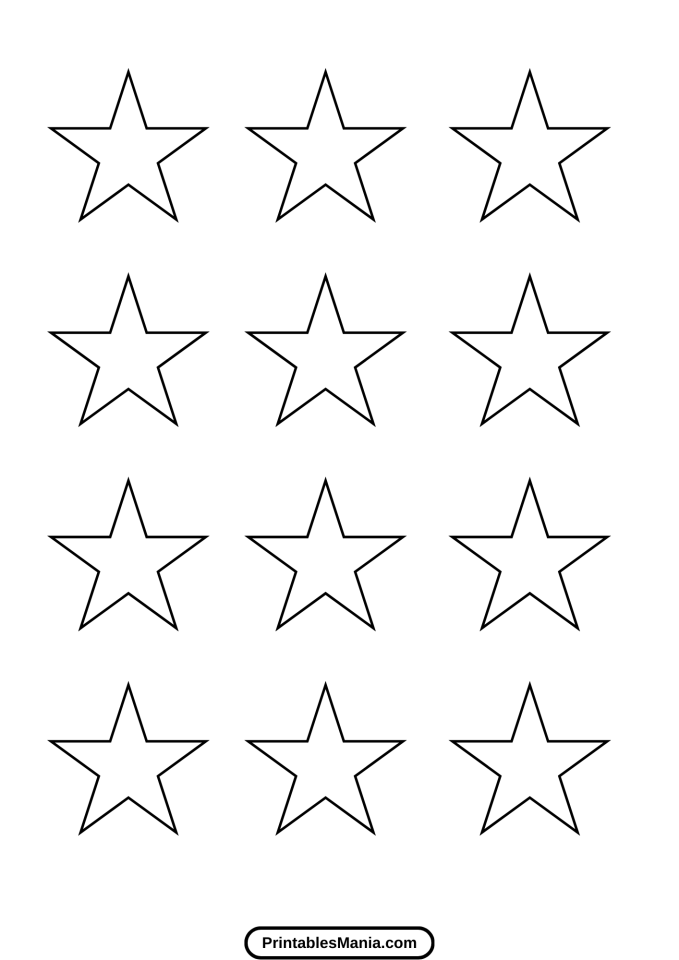 Star Cut Out Printable - Printables Mania