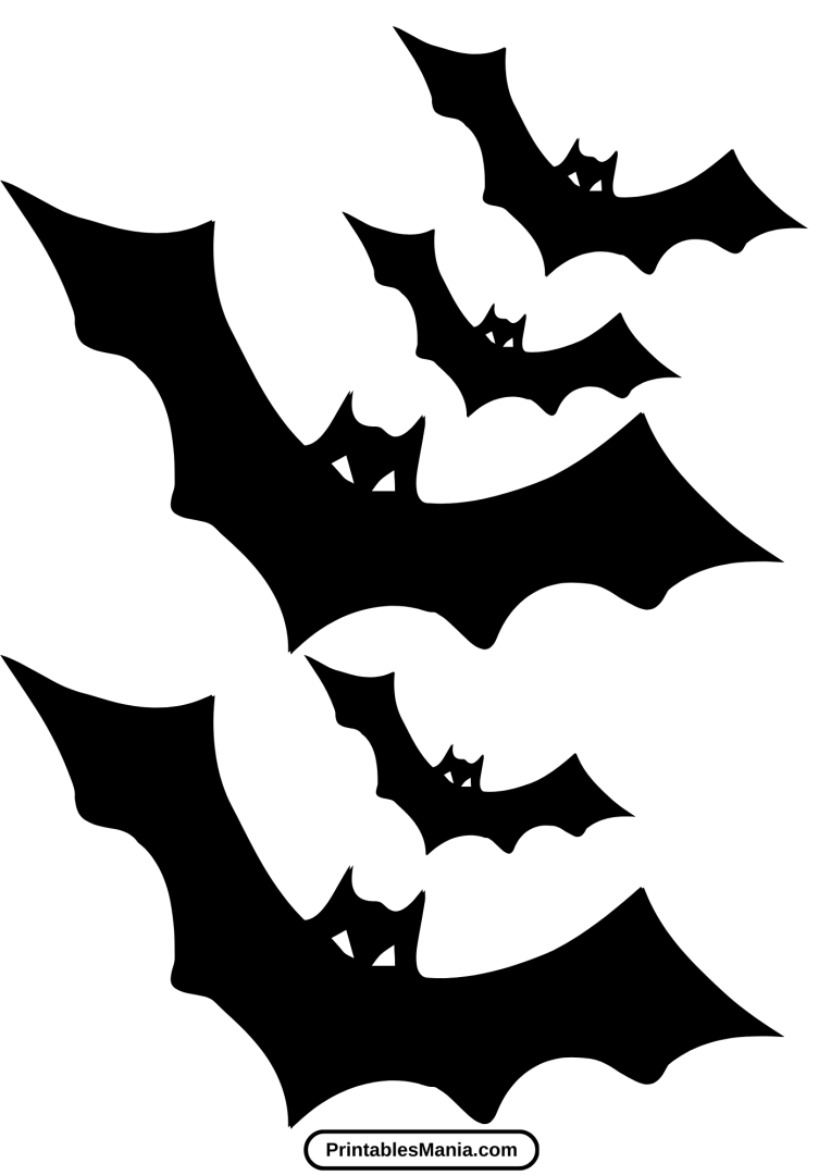 Bat Template Printable - Printables Mania