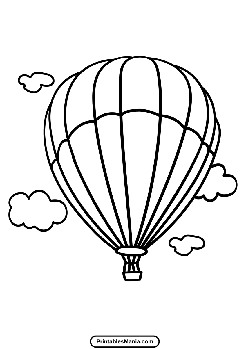 Balloons Template Printable - Printables Mania
