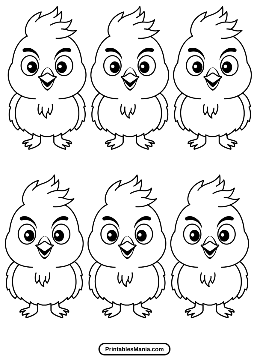 Bird Printable Template - Printables Mania