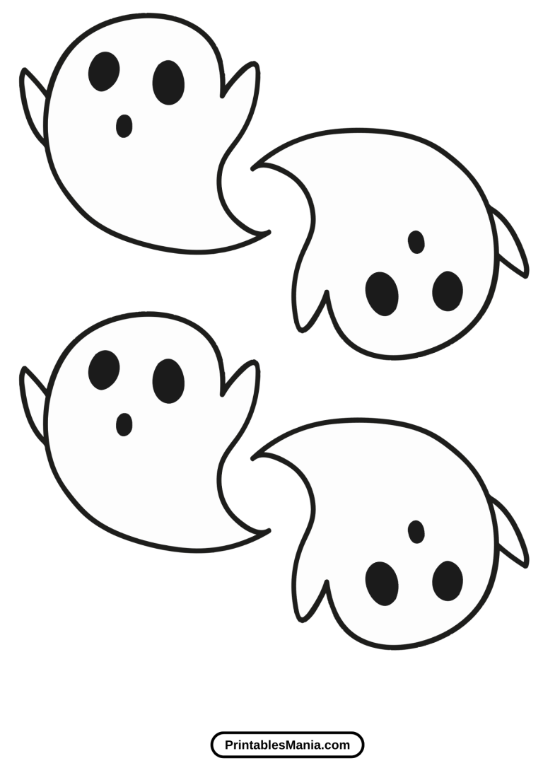 Ghost Template Printable - Printables Mania