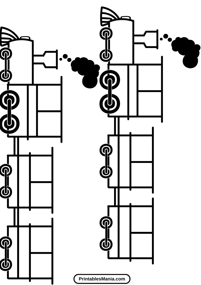 Train Printable Template - Printables Mania