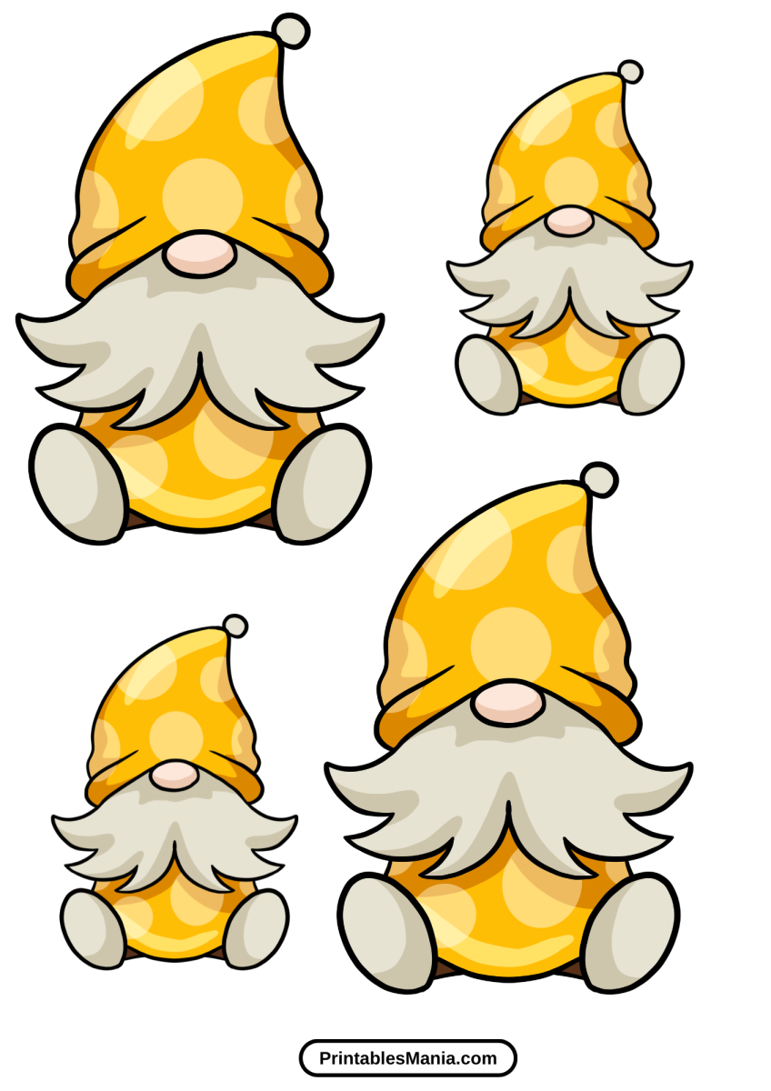 Printable Gnome Template - Printables Mania