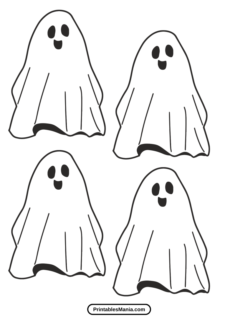 Ghost Template Printable - Printables Mania