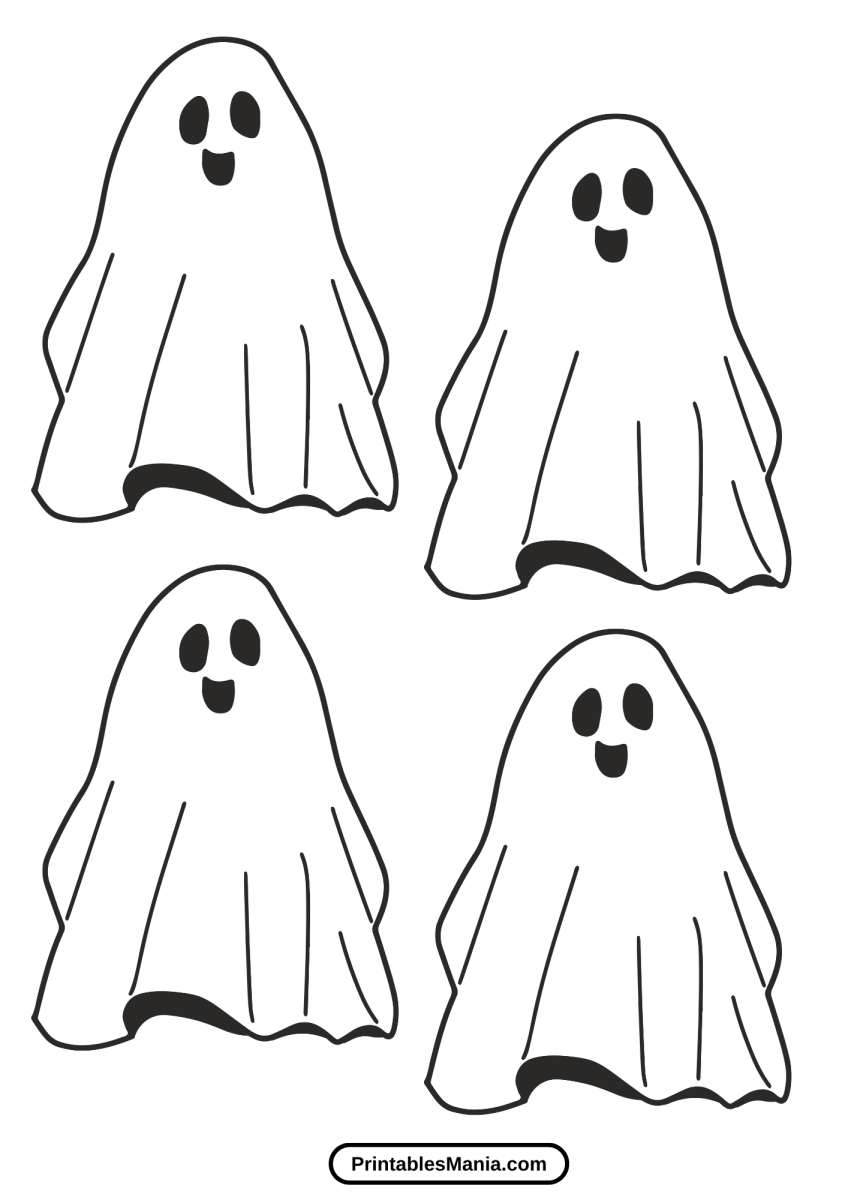Ghost Template Printable - Printables Mania
