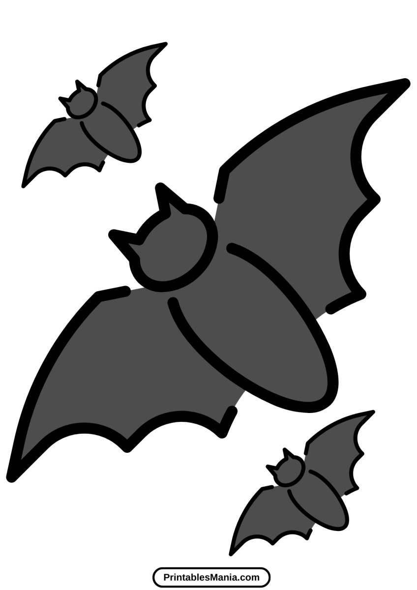 Bat Template Printable - Printables Mania
