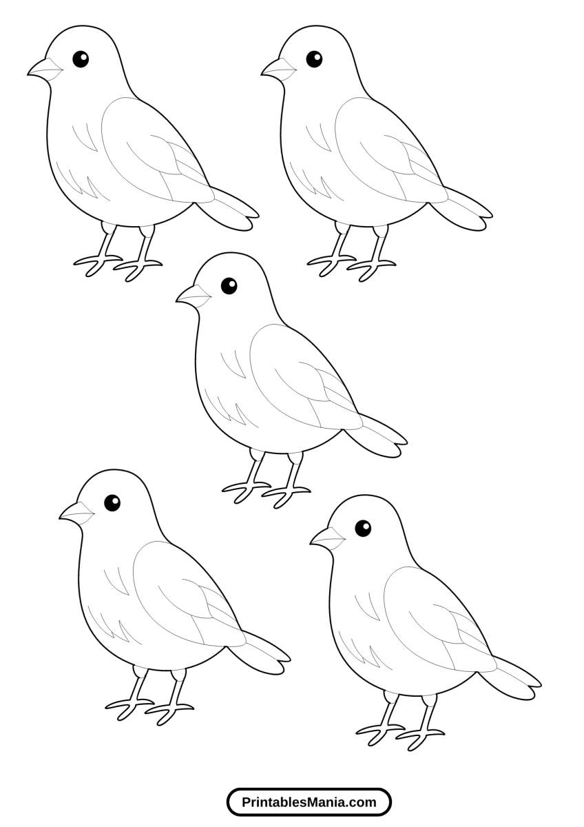 Bird Printable Template - Printables Mania