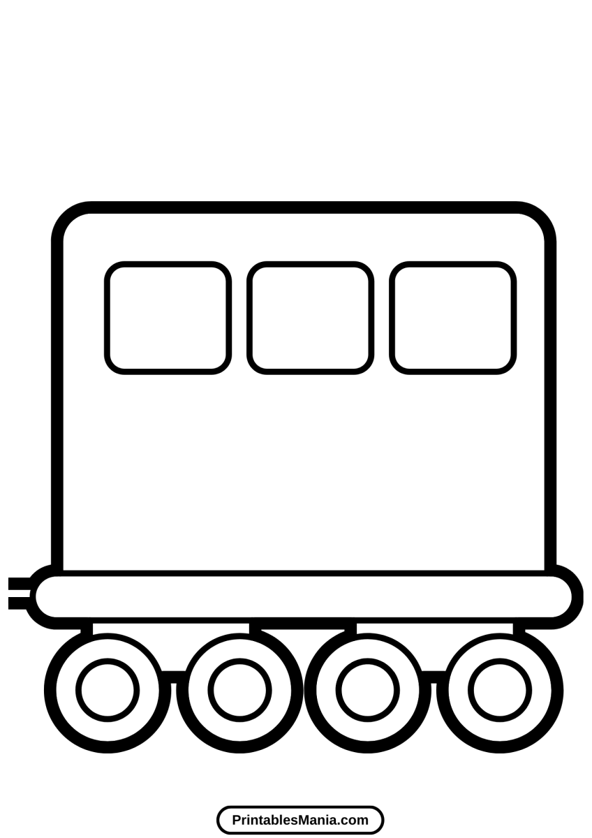 Train Printable Template - Printables Mania
