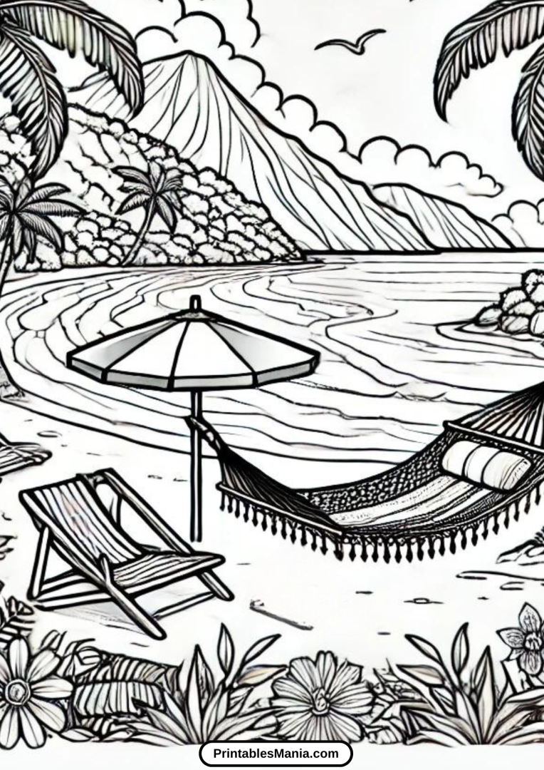 Landscape Coloring Pages - Printables Mania