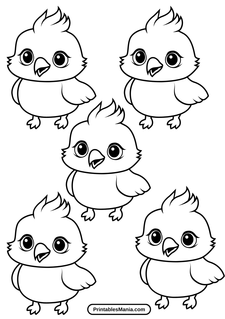 Bird Printable Template - Printables Mania