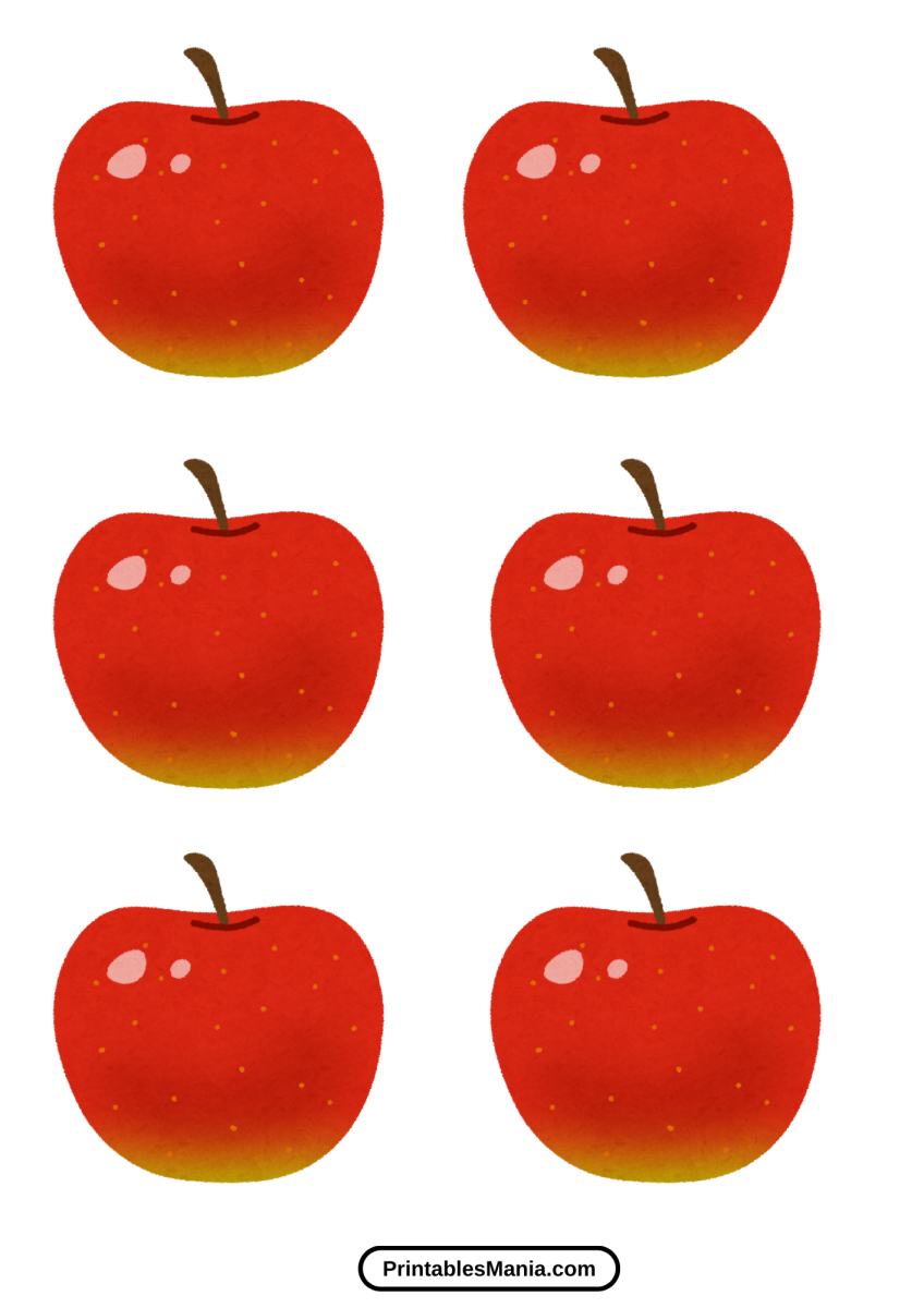 Apple Template Printable - Printables Mania