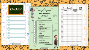 Back To School Checklist PDF - Printables Mania