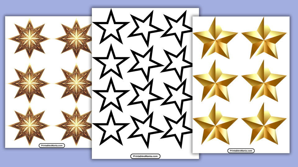 Star Cut Out Printable - Printables Mania