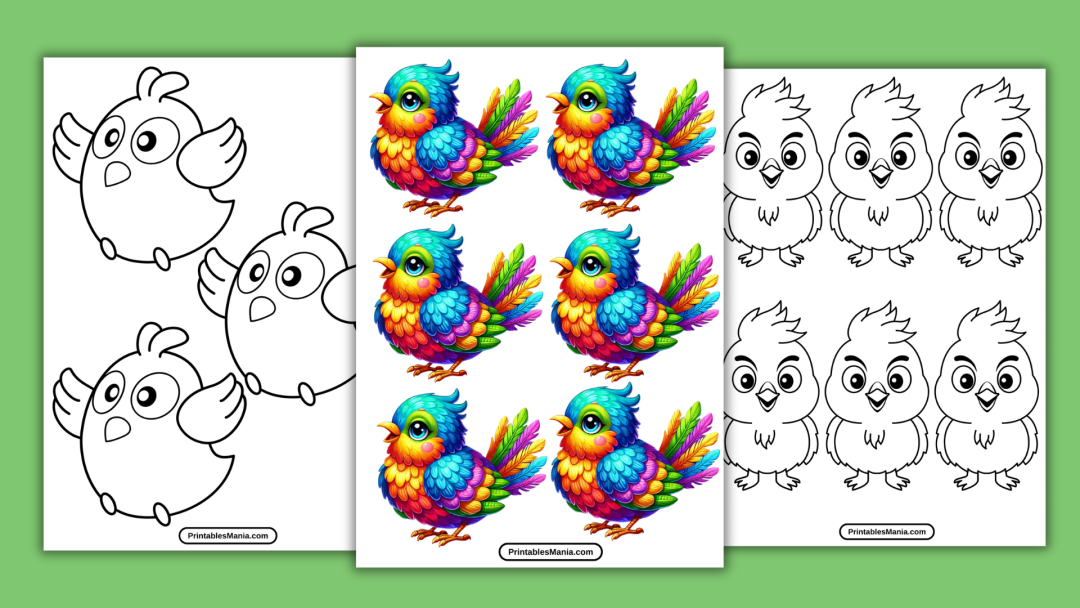 Bird Printable Template - Printables Mania
