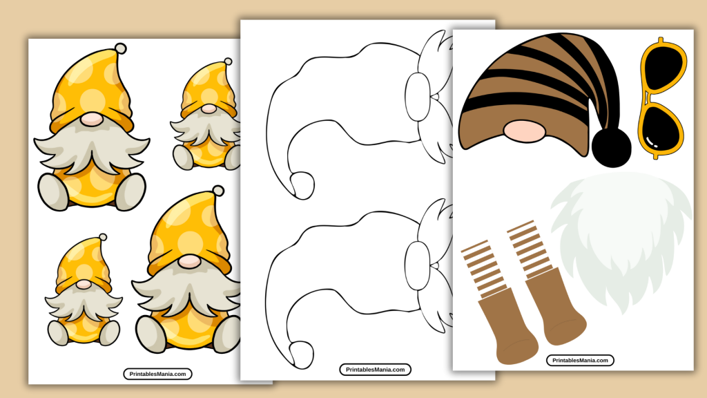 Printable Gnome Template - Printables Mania
