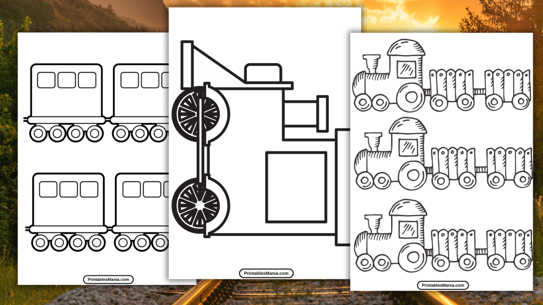 Train Printable Template - Printables Mania