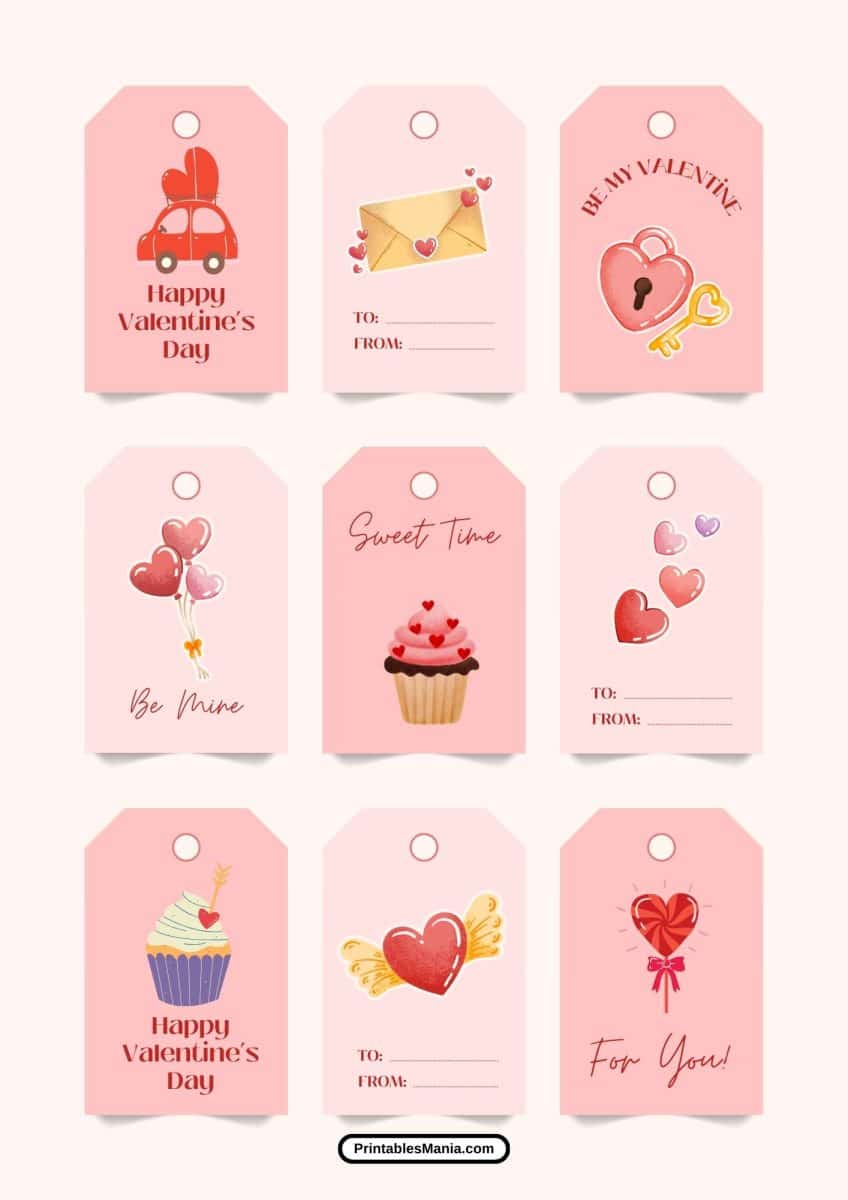 Valentine's Day Gift Tags Printable - Printables Mania