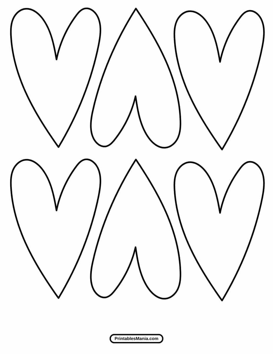 Heart Template Printable - Printables Mania