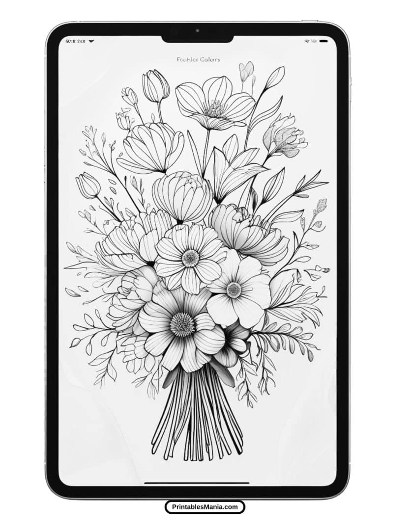 iPad Coloring Page Printable - Printables Mania