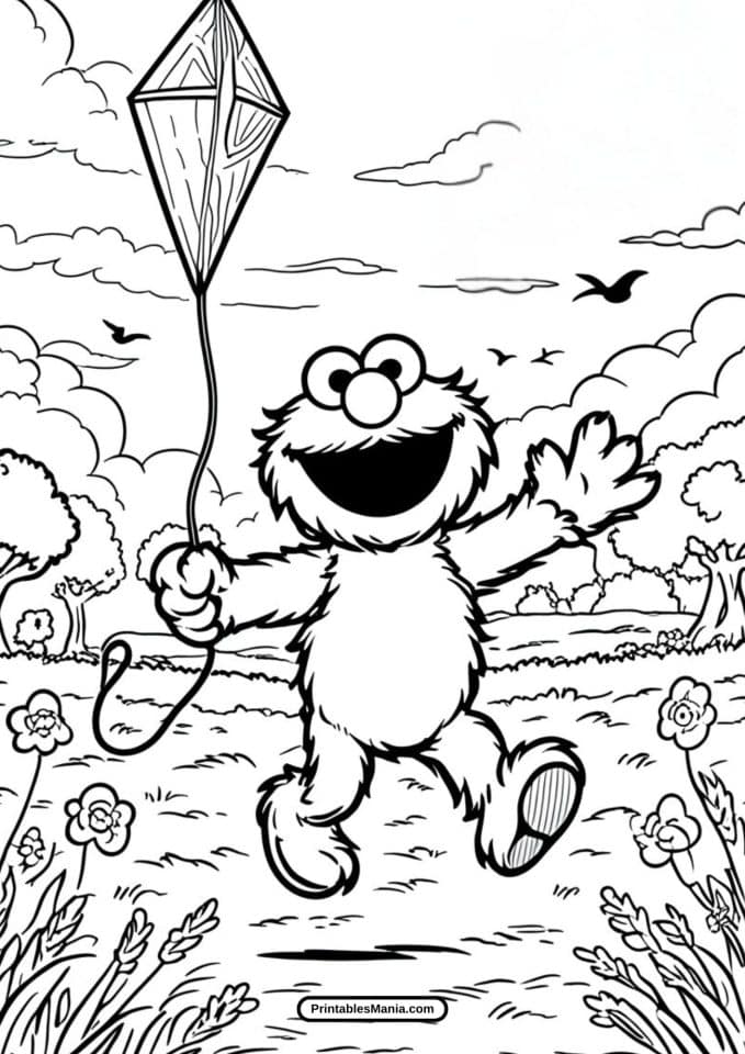 Elmo Coloring Pages - Printables Mania