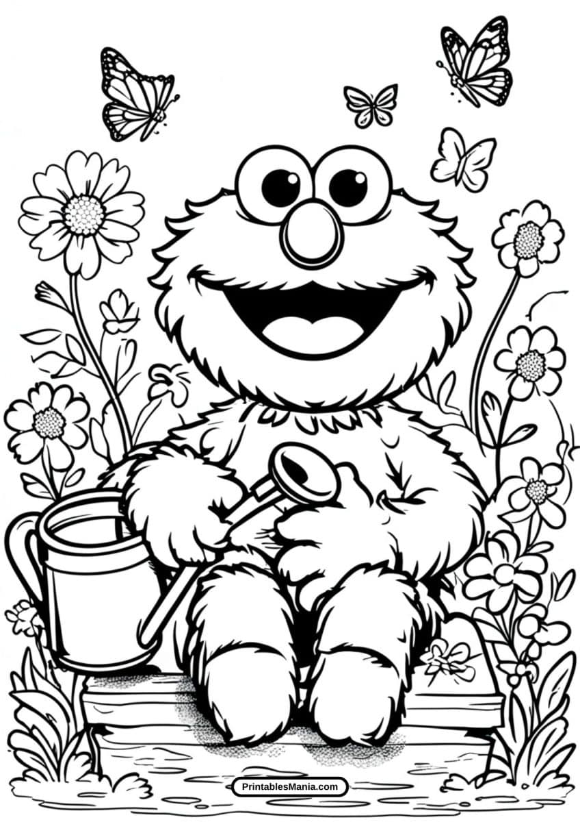 Elmo Coloring Pages - Printables Mania