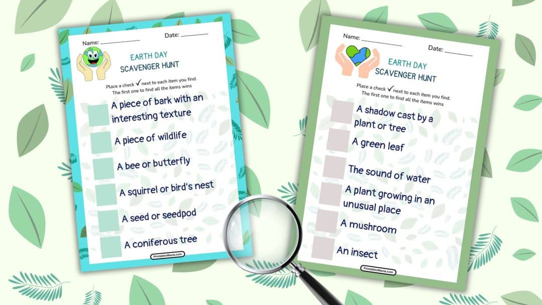 Earth Day Scavenger Hunt Printable - Printables Mania