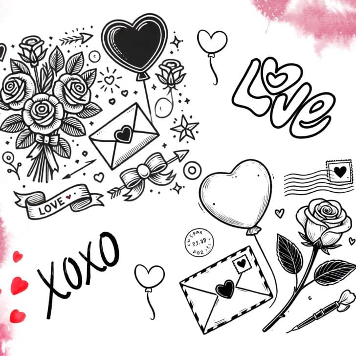 Cute Animal Drawings Without Color - Printables Mania