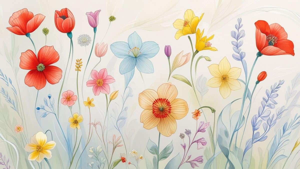 Flower Drawing Ideas - Printables Mania