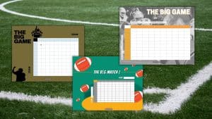 Free Printable Football Squares PDF - Printables Mania