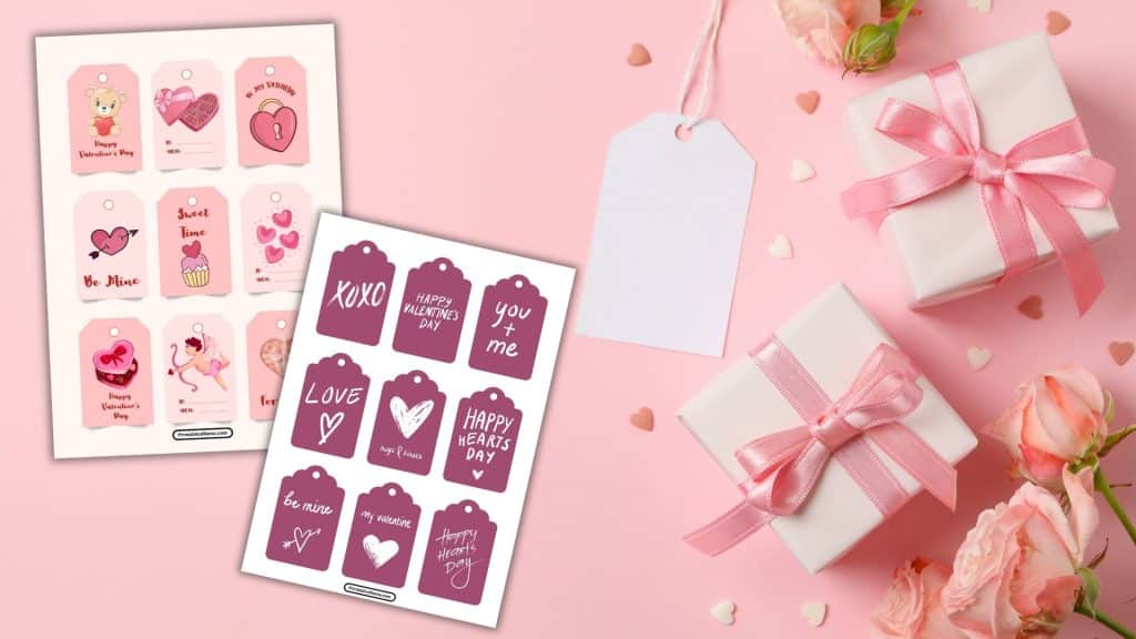 Valentine's Day Gift Tags Printable - Printables Mania