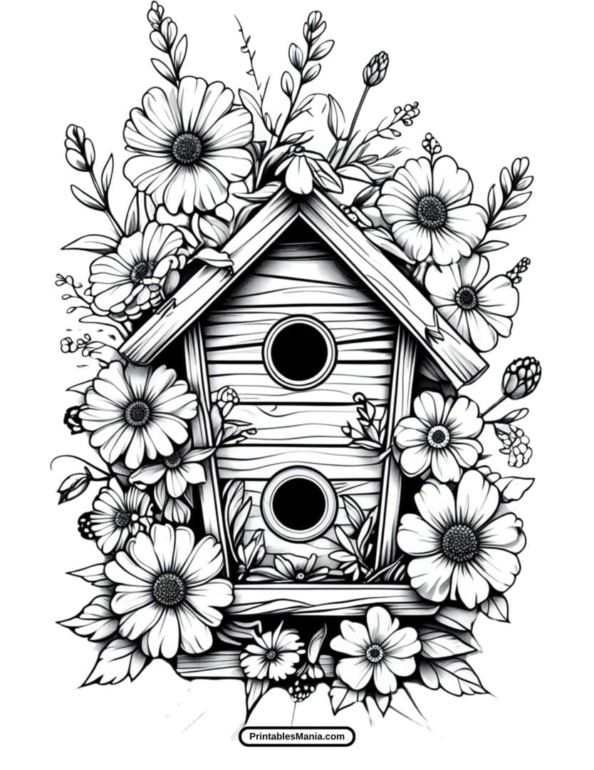 Spring Coloring Pages For Adults - Printables Mania