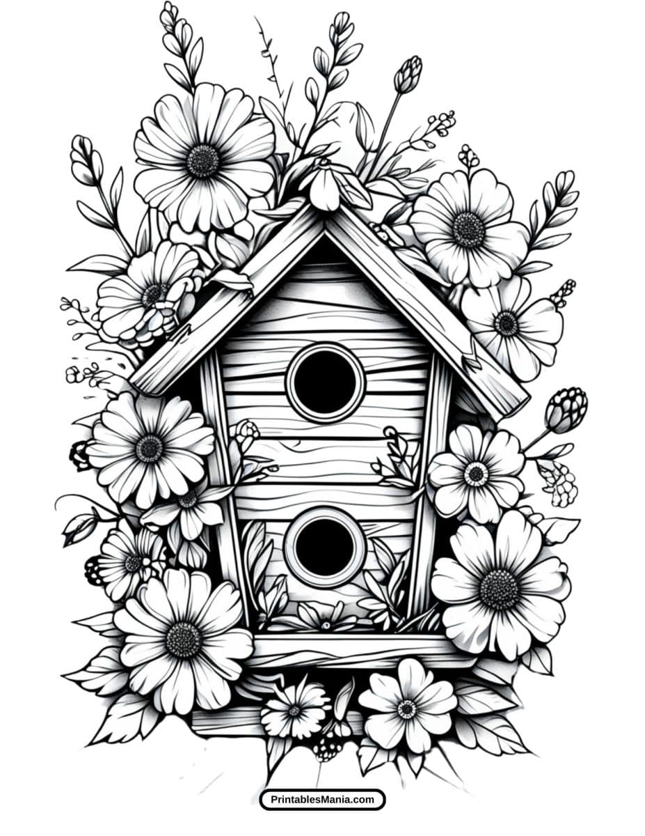 Spring Coloring Pages For Adults - Printables Mania