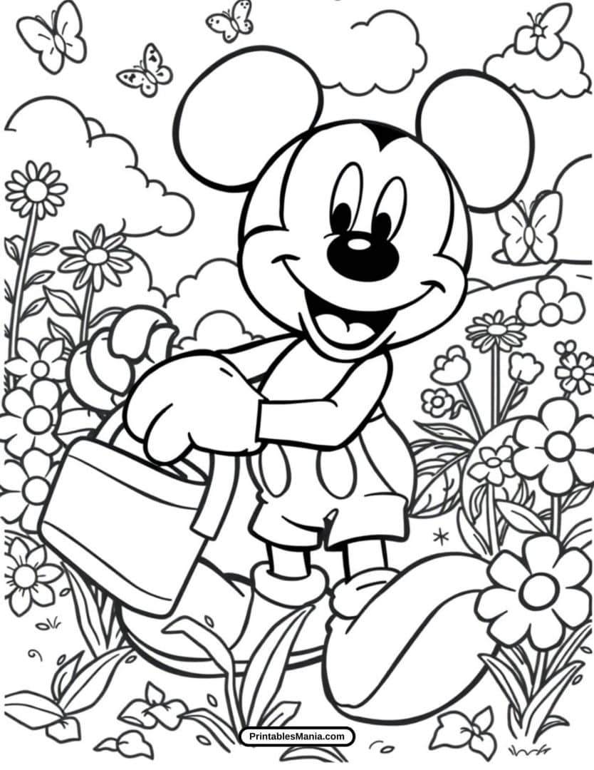 Mickey Mouse Coloring Pages - Printables Mania